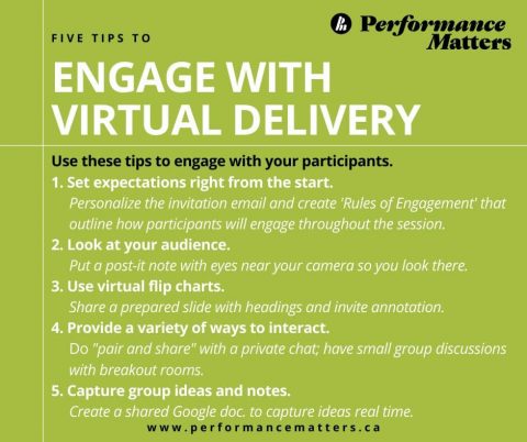 10 Tips for Virtual Delivery - Performance Matters Inc.